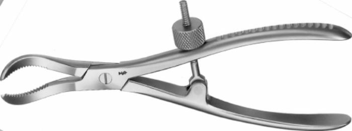 Forceps with thread fixation, 17cm FO124R - Jan F Andersen