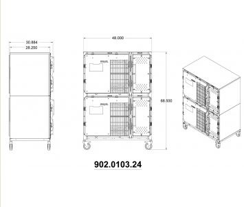 Shor-line cat suite, double mobile unit with top/end panels - Jan F ...